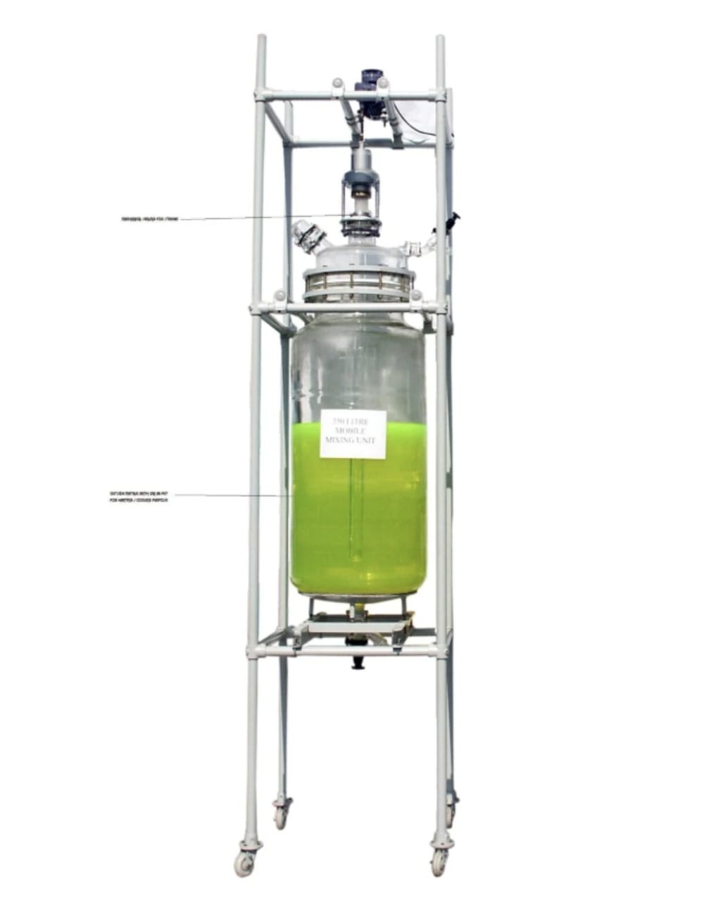 MOBILE MIXING SYSTEM - Jacketed Mixing Reactor - Bhanu Scientific Glass Co.